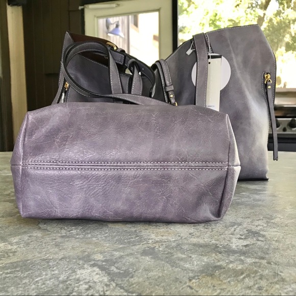 Le Miel | Bags | Le Miel Vegan Totehandbag 2 In Lavender New | Poshmark
